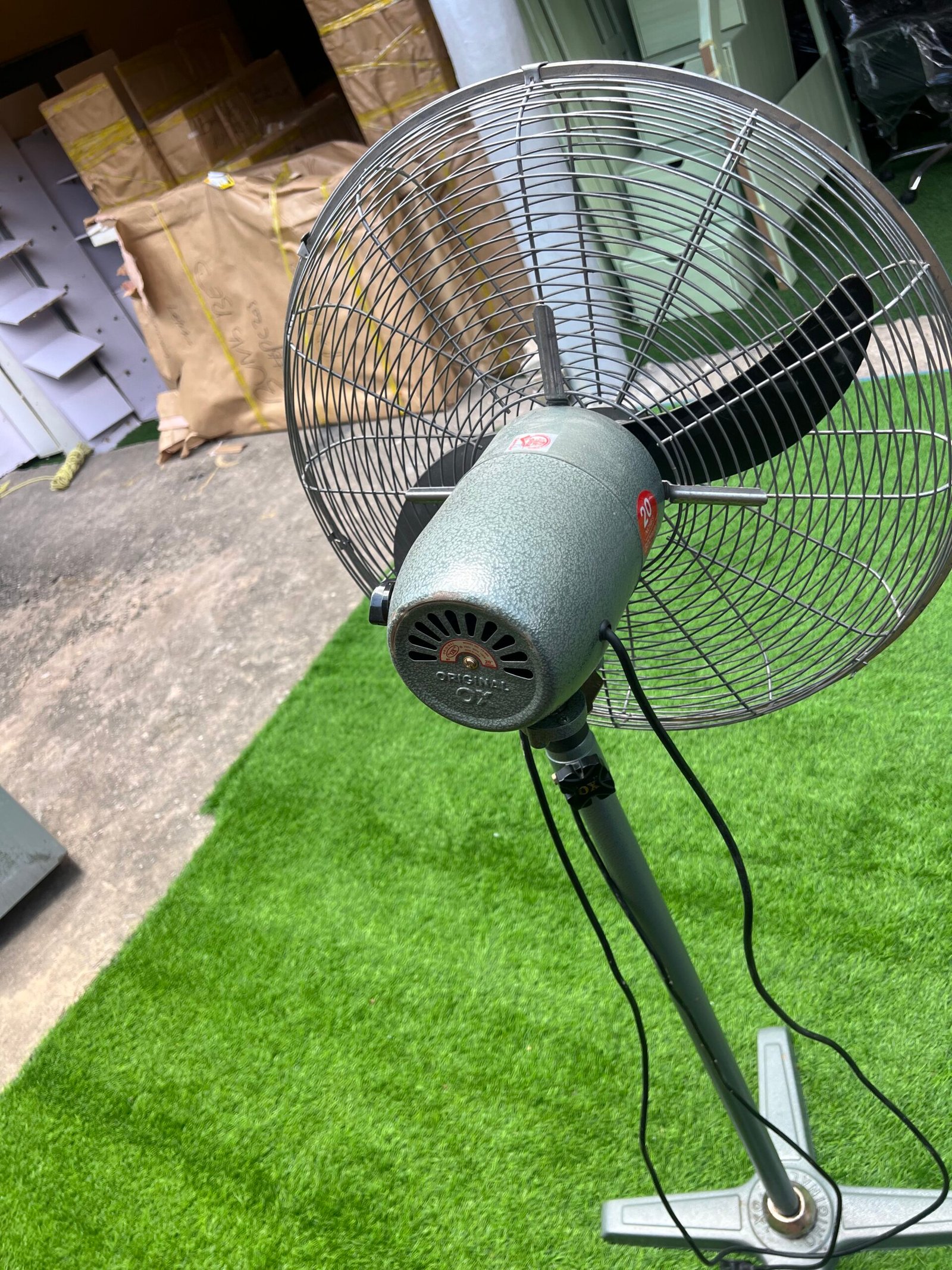 Relatively New 20Inch OX Industrial Standing Fan - Declutter Dot NG